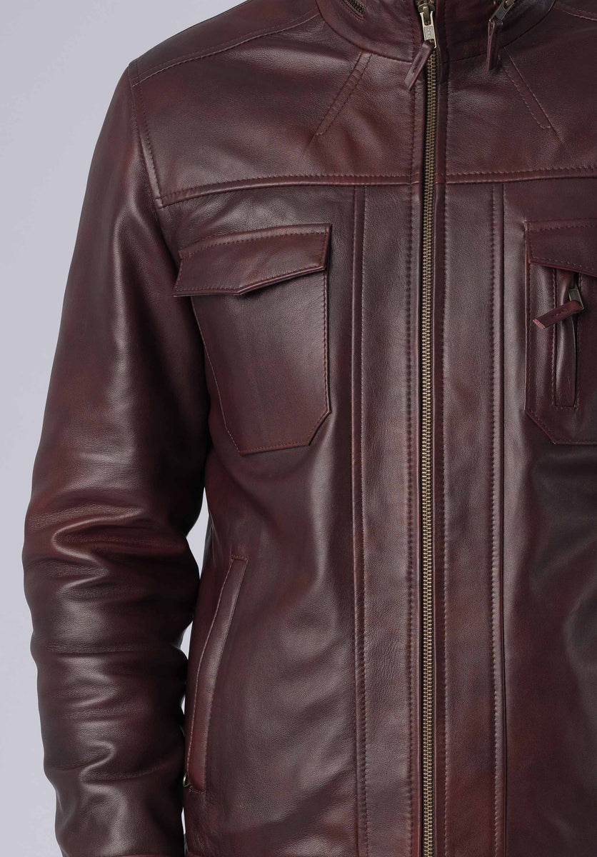 DAVID LEATHER JACKET – Harrington International